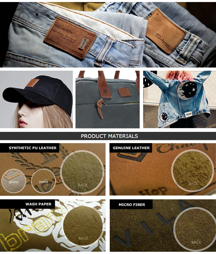 Hot Style Leather Label Metal Patch Custom For Denim Jeans Custom Logo ...