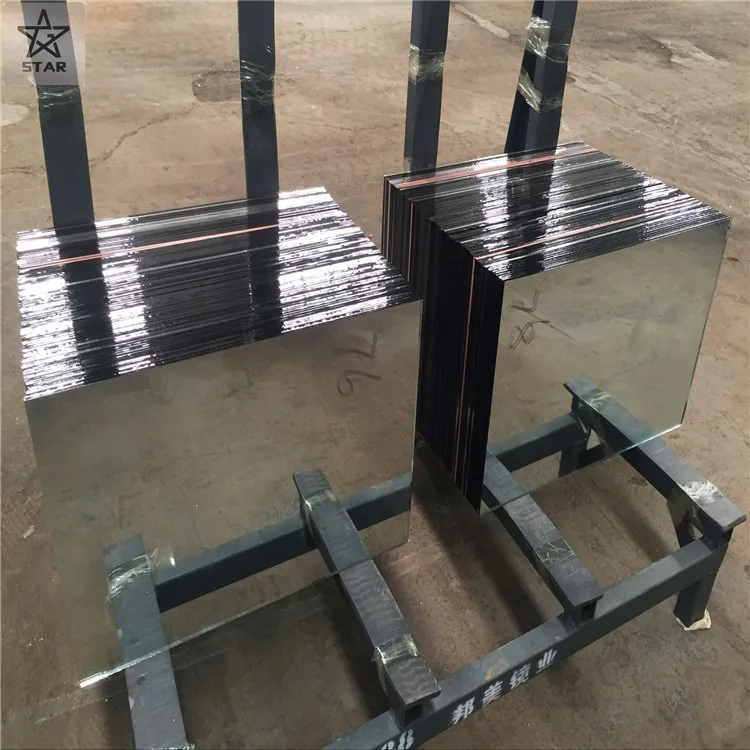 4mm Clear Float Glass Aluminum Mirror Sheet With Vinyl Back Film For ...