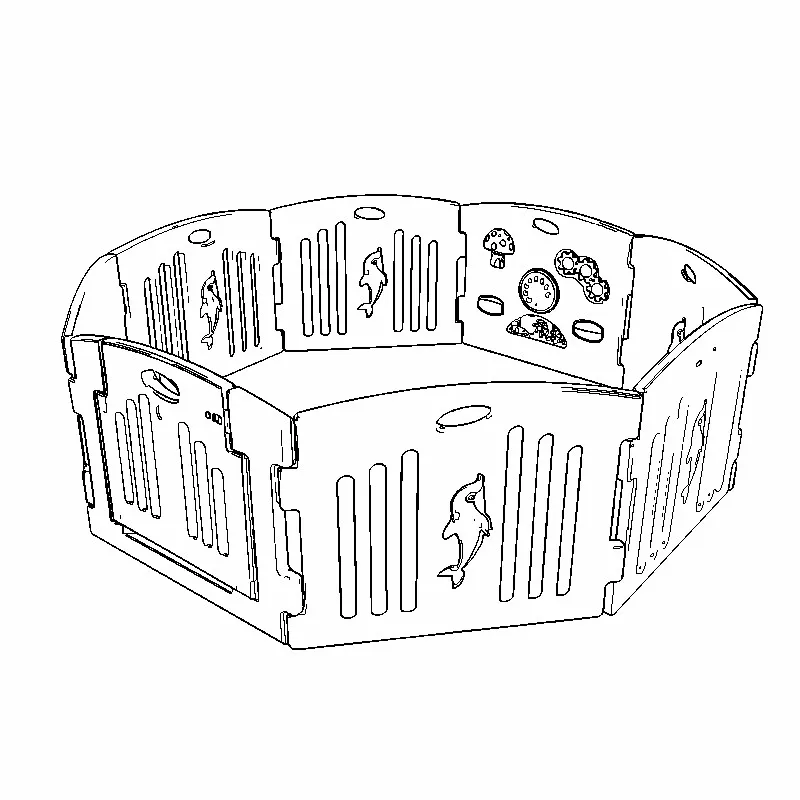 China Factory Plastic Adult Baby Playpen En Certificate Approved - Buy ...