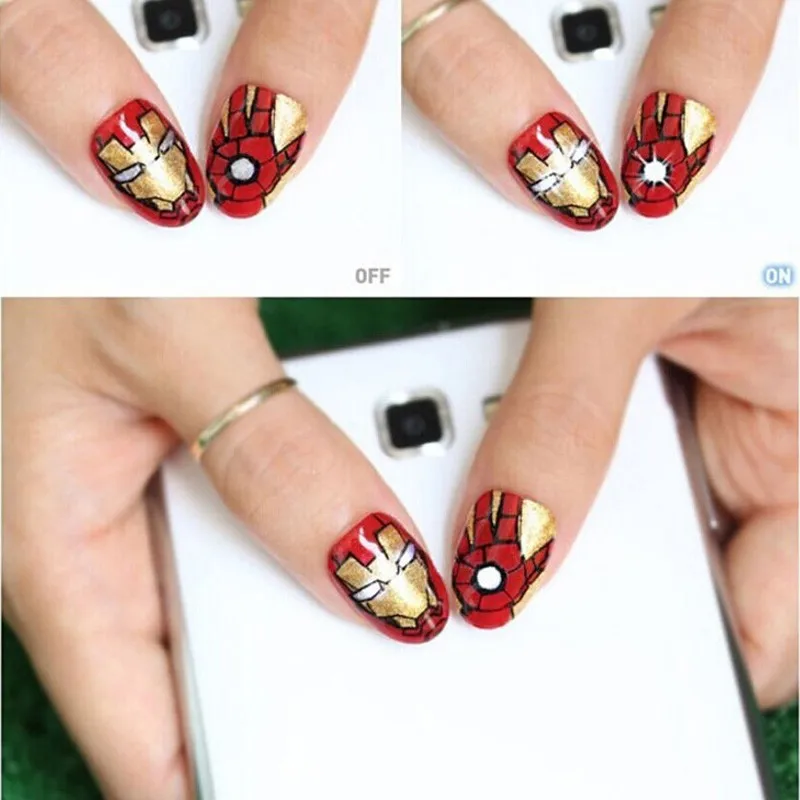 Smart Nfc Nail Flashing Mobile Phone Led Light Sticker - Buy Mobile ...