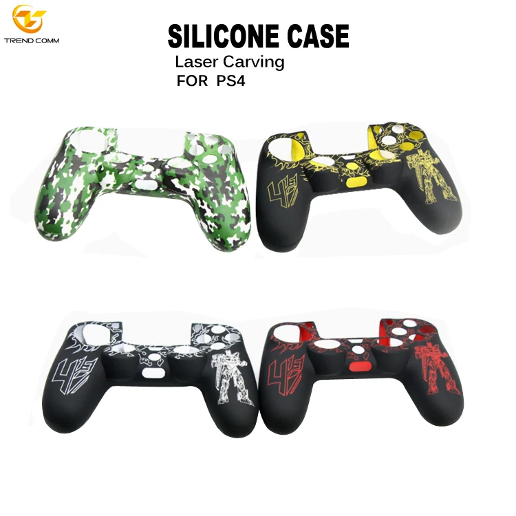 Laser Engraved Game Controller Rubber Case For Ps4 Silicone Case - Buy ...