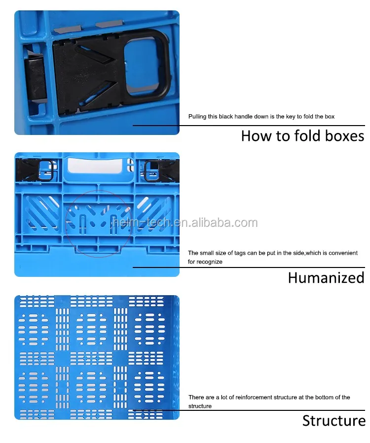 28l Plastic Collapsible Folding Crate - Buy Folding Crate,28l Folding ...