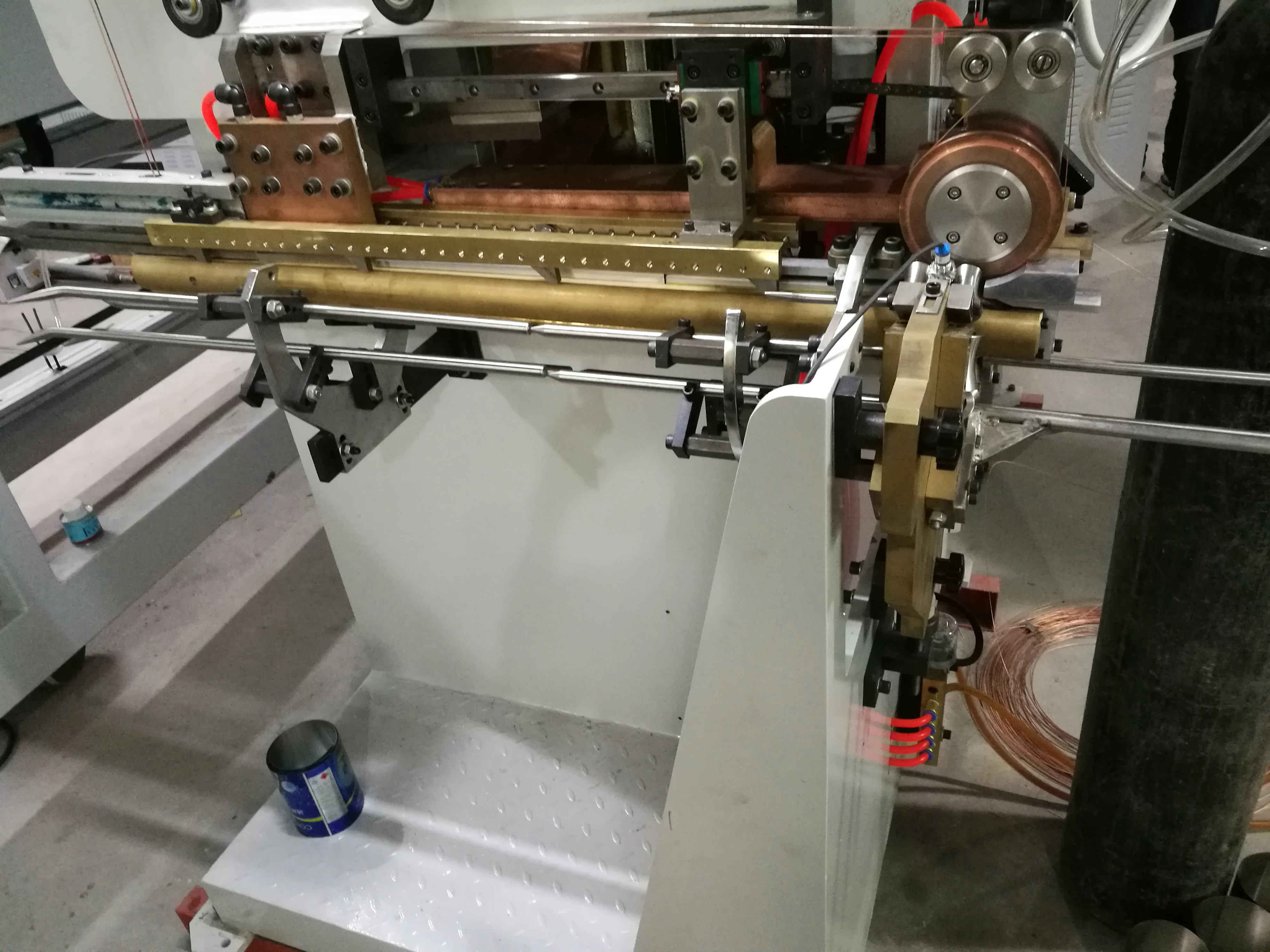 Rear Feed Semi Auto Tin Can Seam Welding Machine For Can Making Line ...