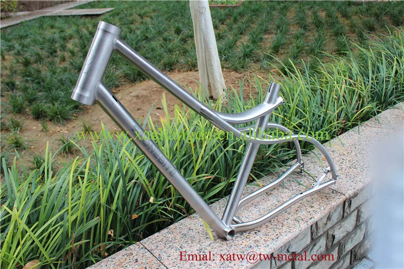 Titanium Cruiser Bicycle Frame Titanium Fat Bike Frame Custom Titanium ...