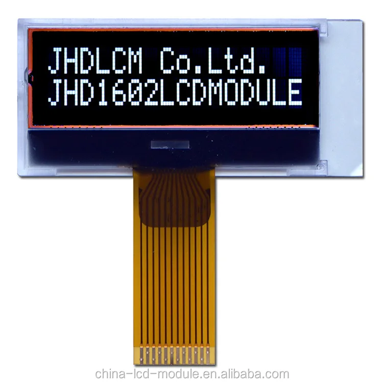 16x2 Lcd Display Module Jhd1602-g75bow-bl - Buy 16x2 Lcd Display Module ...