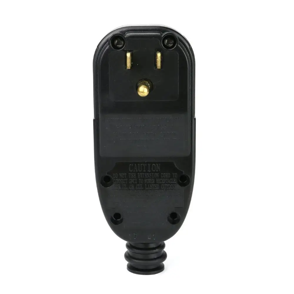 Assembly 2-prongs With Ground Fault Circuit Interrupter For Electrical ...