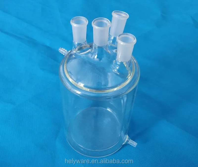50ml To 5000ml Lab Use Flat Bottom Double-walled Glass Tempering ...