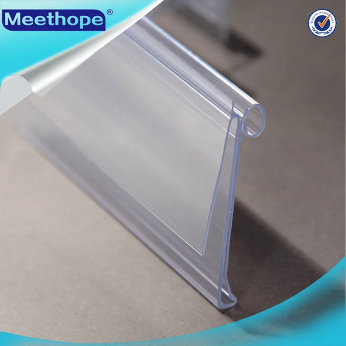 Clear PVC Sign Digital Price Tags for Supermarket Shelves