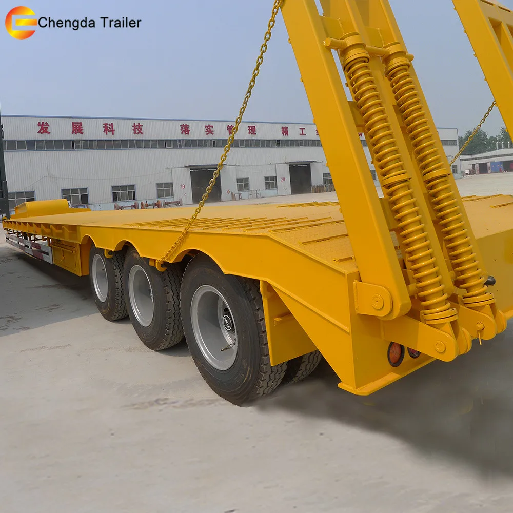 4 Axle Low Loader - 100 Tons Lowbed Semi Trailers for Sale