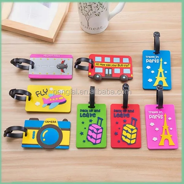 2021 Custom Soft Pvc Travel Baggage Bag/handbag Tag/silicon Rubber ...