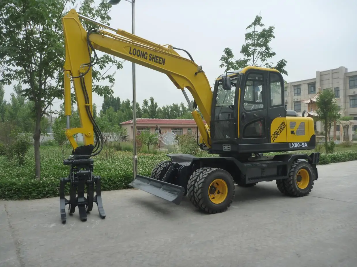 9 Ton Excavator Machine Wheel Hydraulic Excavator for Sale