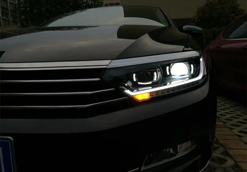 Akd Car Styling Head Lamp For Passat Headlights 2015-2018 Upgrade For ...