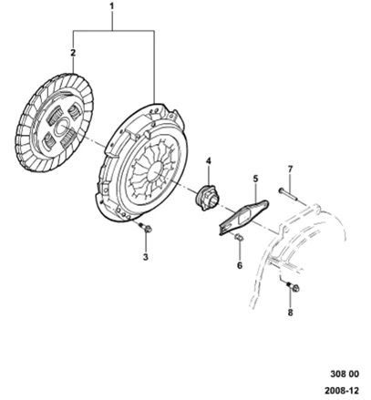 Genuine Clutch Release Bearing 4412070 for Ford Transit