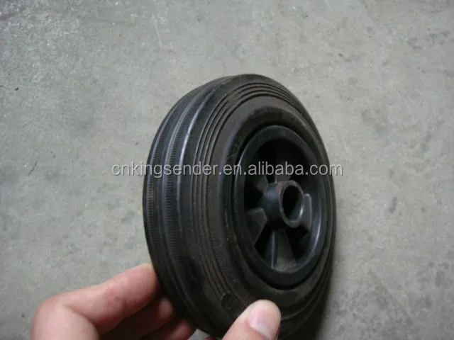 5 Inch Solid Rubber Wheels for Hotel Luggage Carts & Trolleys