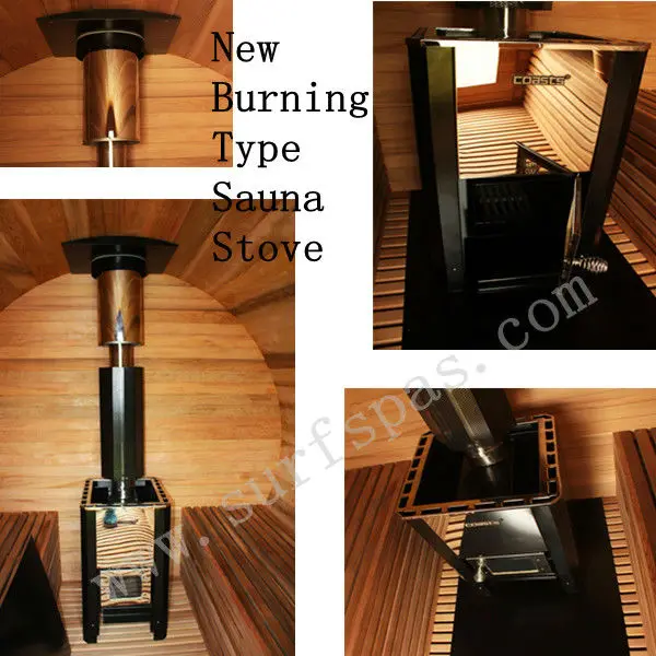 Big Sale Outdoor Use Sauna With Burning Type Sauna Stove Barrel Sauna ...