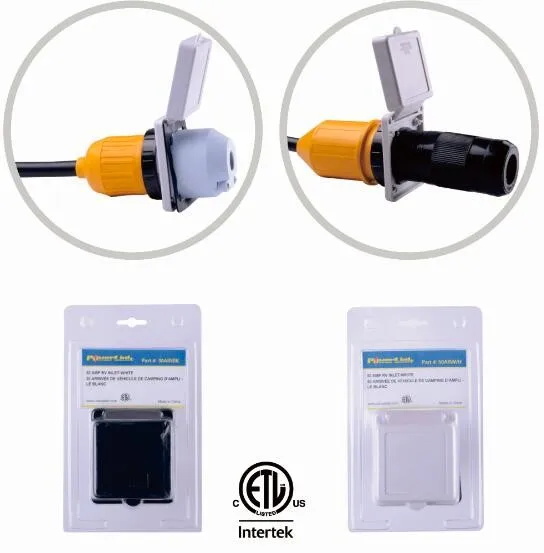 S10331 30 Amp Marine Shore Rv Power Twist Lock Inlet Boat Motorhome Toy ...