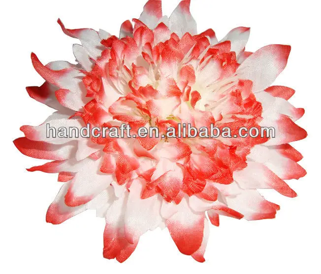 Artificial Shimmery Silk Hair Flower Clips With Five Rhinestone Center ...