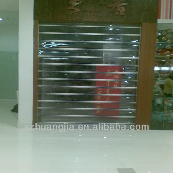 Transparent Polycarbonate Shutter for Store Front - 2 Year Warranty