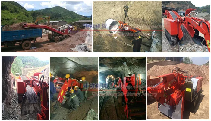 Rock coal underground coal mine tunnel crawler mining mucking loader ...