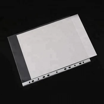11 Holes Sheet Protector Inside Pages A4 Expandable Two Pocket Folder ...