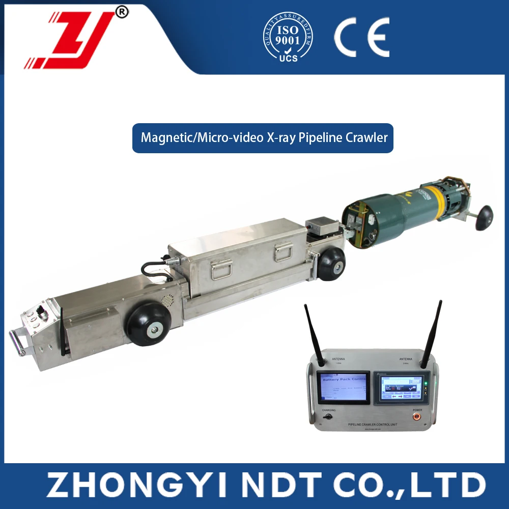 Ndt Magnetic / Micro-wave Video Controlled X-ray Pipeline Crawler Zy-3 ...