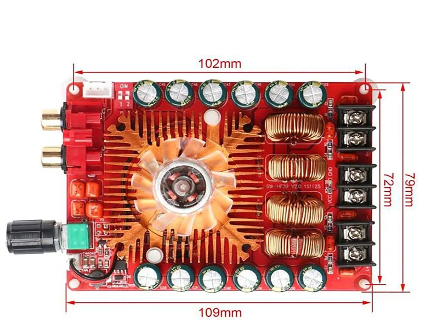 Support BTL Mode 2X160W Dual Channel Digital Audio Amplifier