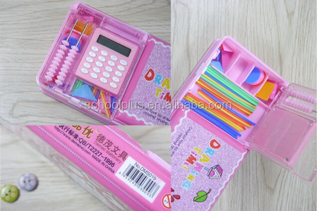 Multi-functional Plastic Pencil Box,Magnetic Pencil Case With ...