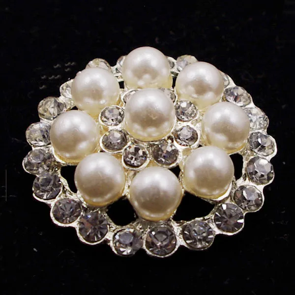 Crystal Rhinestone Button Pearl In Wholesale - Buy Rhinestone Button ...