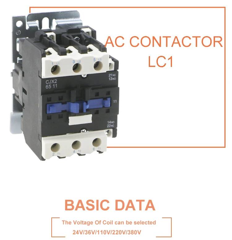 AC Contactor Lc1-65a - 3 Phase Magnetic Contactor 65A