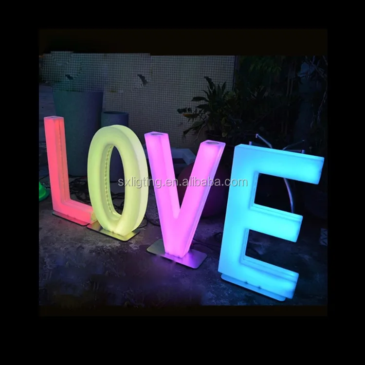 Factory Supply Luminous Letters Decoration Light 3d Letter A Solor ...