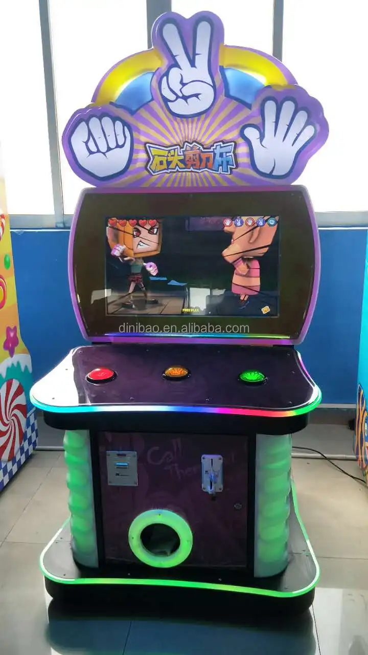 Custom Coin Operated Rock-Paper-Scissors Game Machine