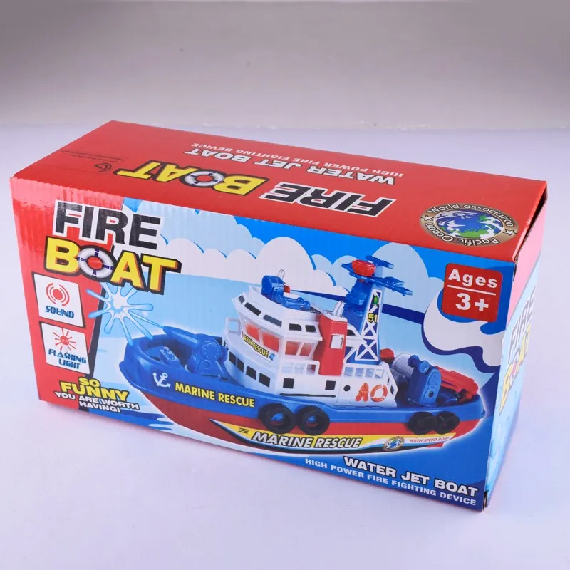 Cheap Plastic Fire Protection Battery Operated Mini Plastic Toy Boats ...