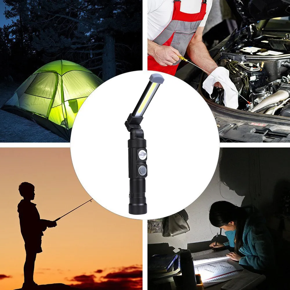 Portable Car Inspection Light Torch 5 Modes Usb Rechargeable Magnetic ...
