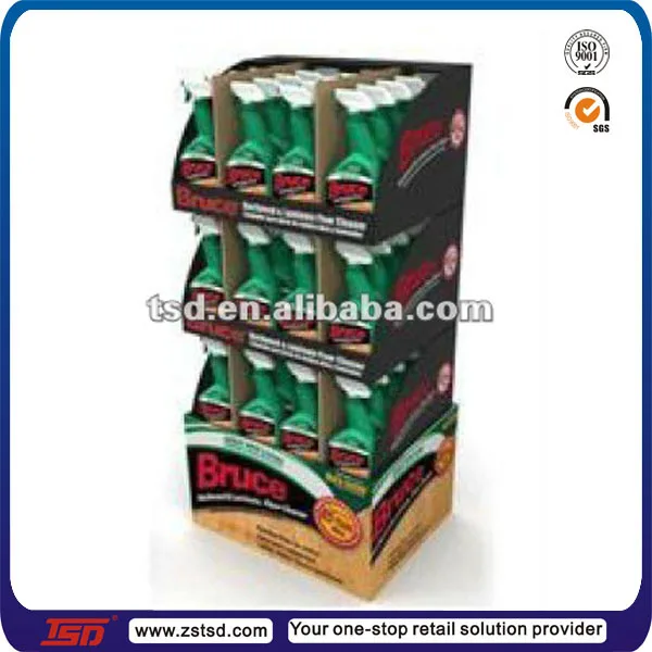 Metal Lubricating Engine Oil Display Stand Rack with Caster