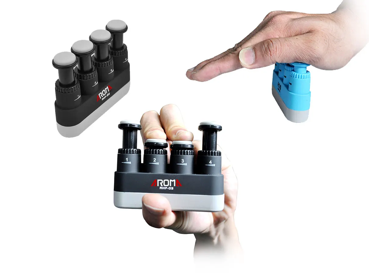 Guitar Piano Silicone Finger Exerciser Hand Strengthening Exercise ...