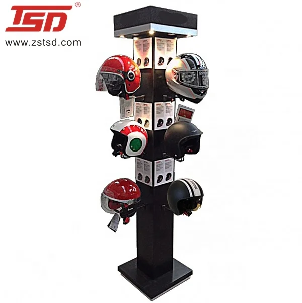 Acryl Glas Motorcycle Voetbal Helm Vitrine Merchandising Display Box ...