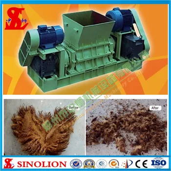 Heavy Duty Efb Shredder / Double Shaft Oil Palm Empty Fruit Bunched ...