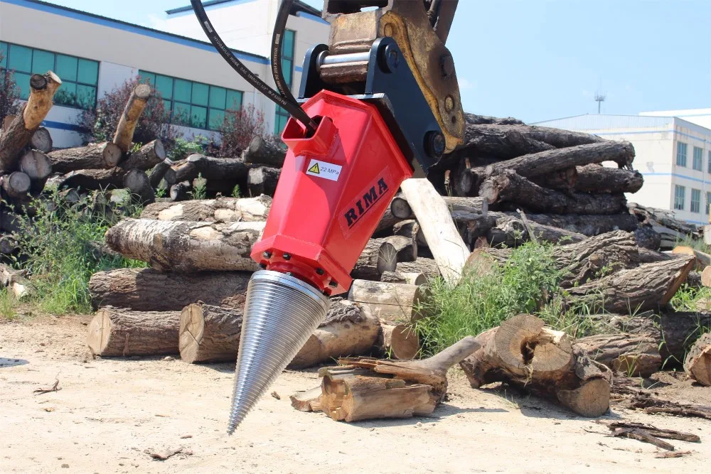Screw Cone Wood Splitter for Huge Wood - RIMA Log Splitter