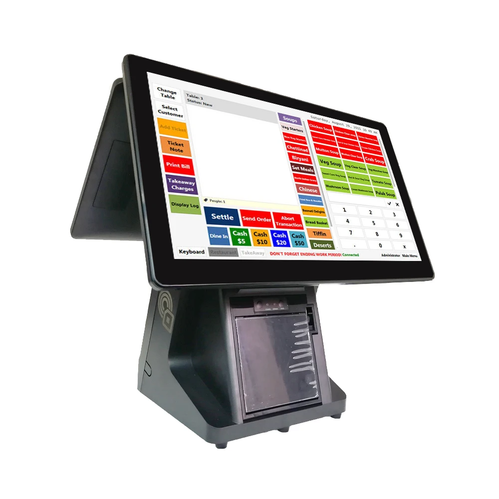 Pos System Dual Screen 15.6 - Cheap Pos Cashier Terminal