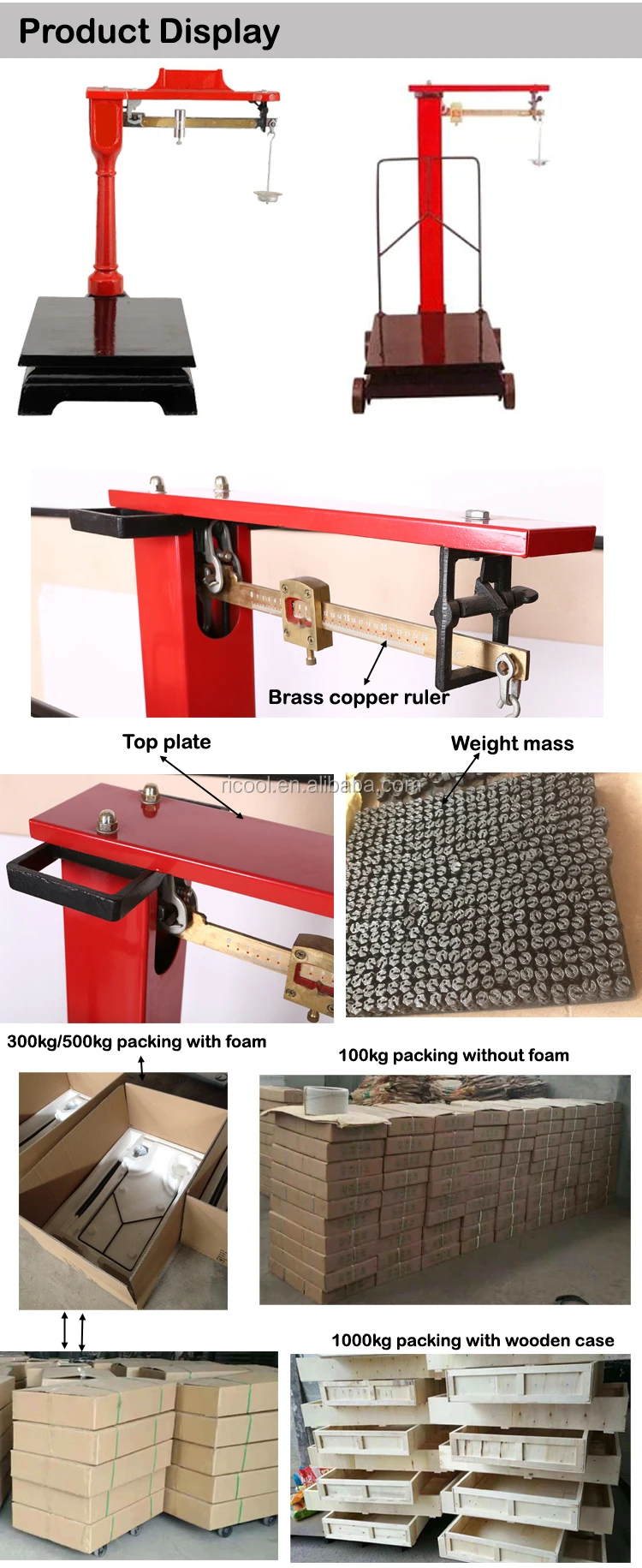 Mechanical Manual Platform Balance Weighing Scale - Buy Mechanical ...