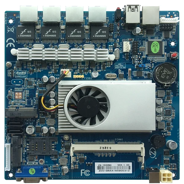 Firewall MINI ITX/NANO ITX 4 Ethernet Ports Motherboard
