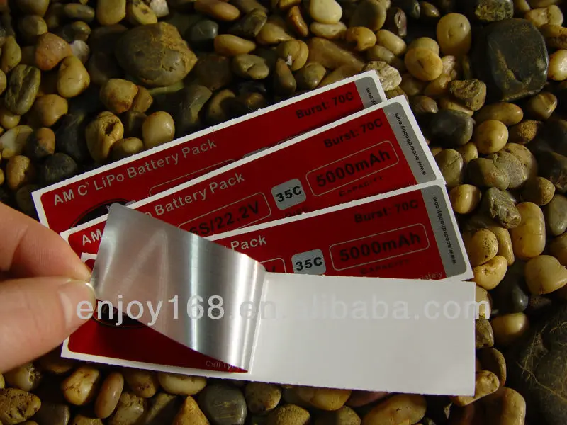 Matte Silver Polyester Printing Silver Mylar Adhesive Label Stickers ...