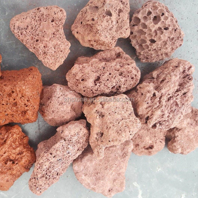 Red Lava Landscaping Volcanic Rocks Chips Garden Stone Extrusive Scenic ...