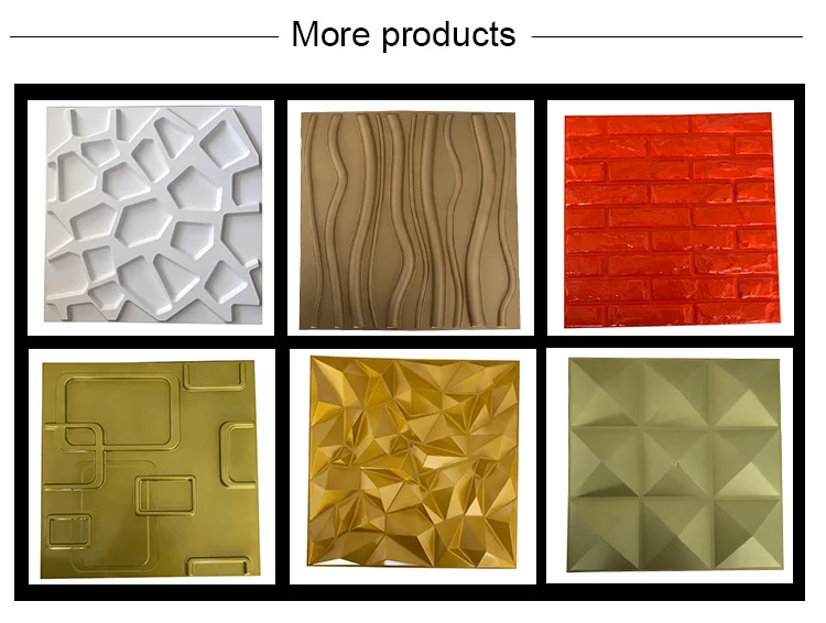 Golden Mirror Pvc 3d Decorative Wall Panels For Home Decoration - Buy ...