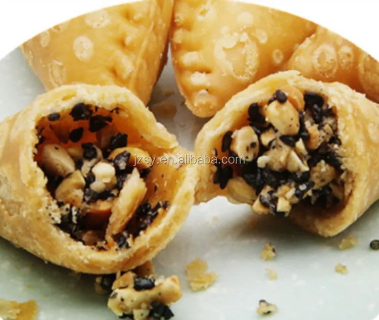 Curry Puff Dumpling Wrapping Dry Stuffing Machine - 220pcs/min