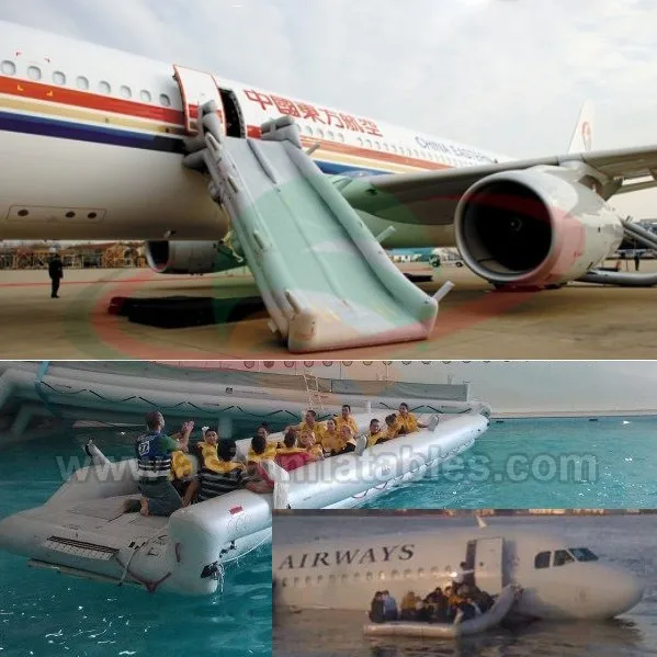 Customized Air Training Inflatable Emergency Escape Slide / Evacuation ...