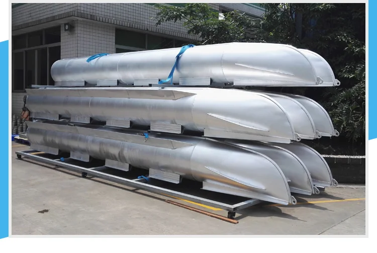 Custom 25 Ft X 25 In Aluminum Pontoon Boat Float Log Tubes - Buy ...