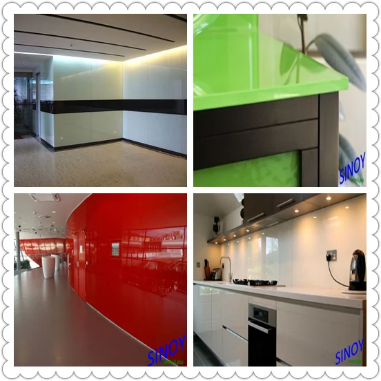 4mm Black Back Painted Glass for Wall Cladding & Furniture
