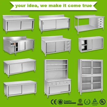 Stainless Steel Upright Floor Cupboard With Hinged Doors (utility ...