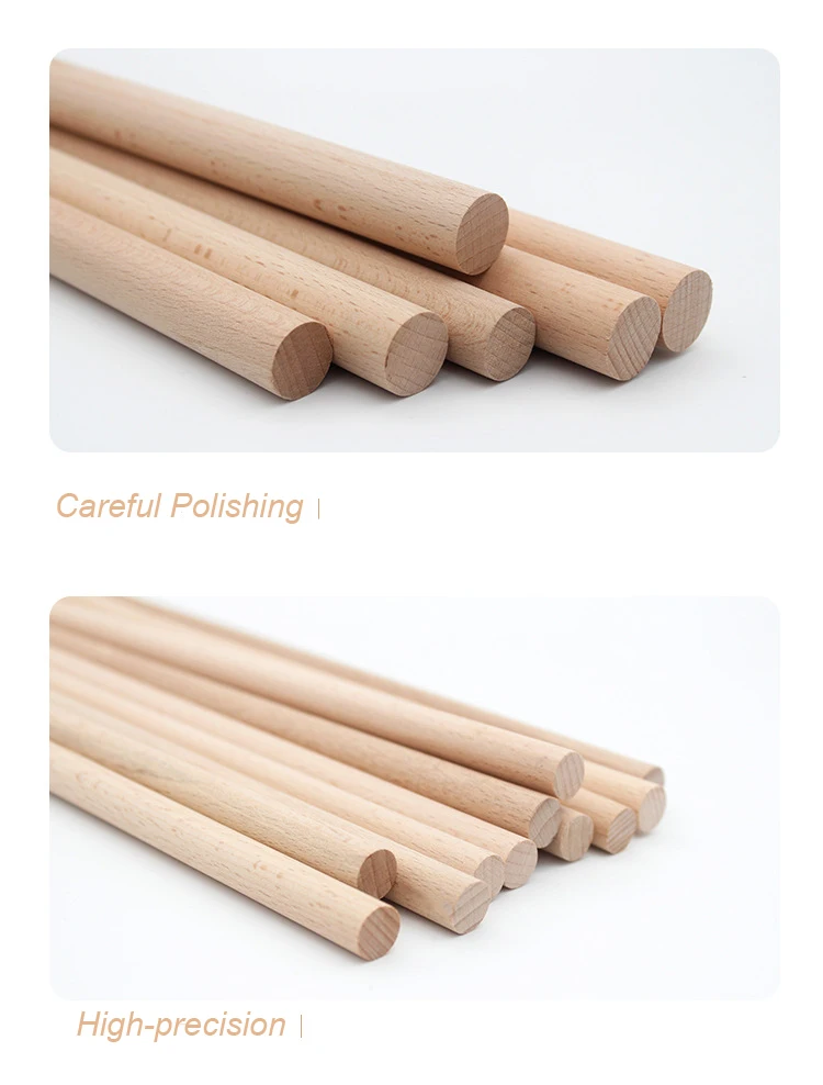 High Quality Wood Round Sticks - Buy Strong Beech Wood Sticks For ...